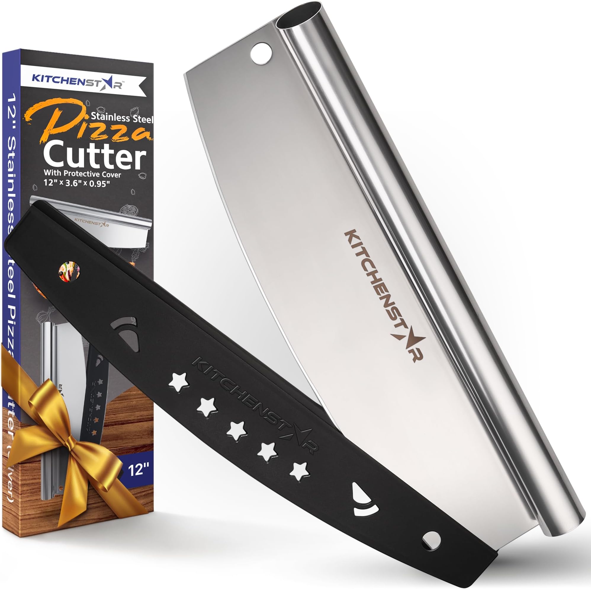 Amazon.com: KEISSCO Pizza Cutter Stainless Steel Ulu knife Razor Sharp ...