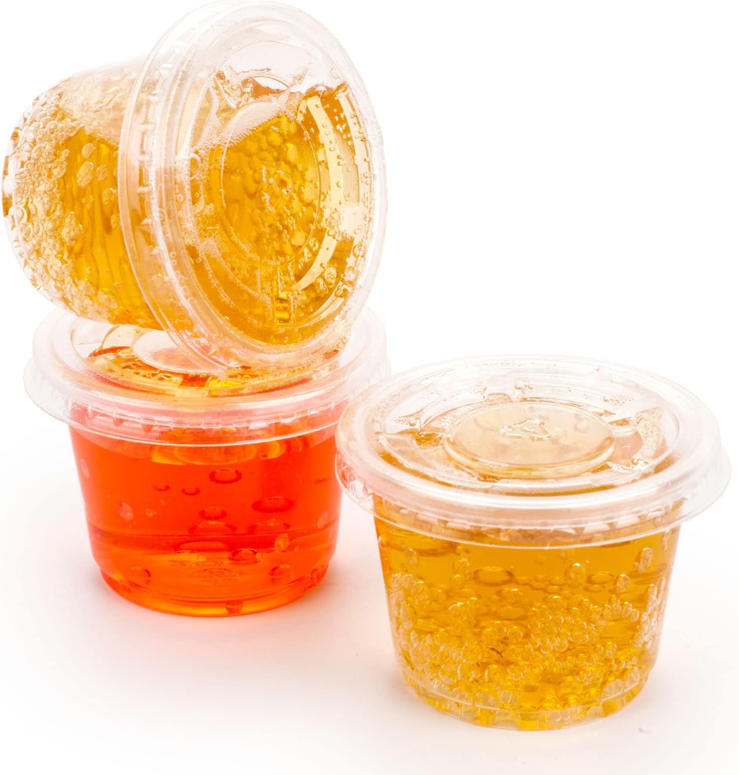 Amazon.com: Super Z Outlet Mini Clear Plastic Jello Shot & Condiment ...