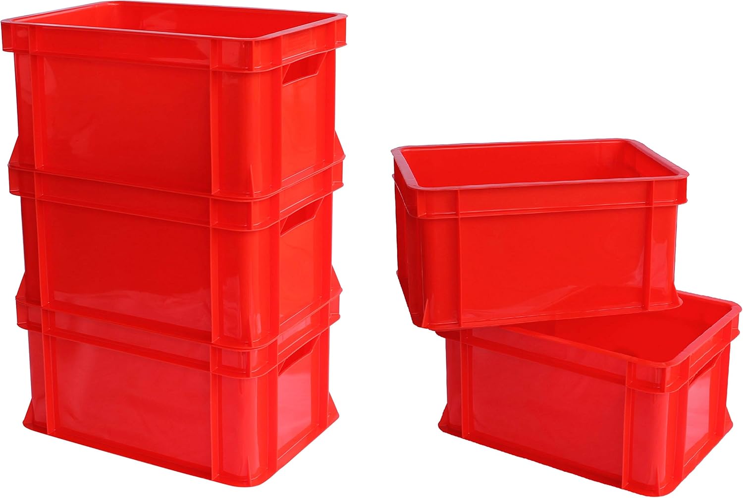 ARTECSIS 5er-Set Minibox Aufbewahrungsbox 11L Transport- und Lagerbox ...