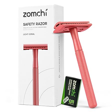 Amazon.com: ZOMCHI Single Blade Double Edged Safety Razor with 5 Safety ...