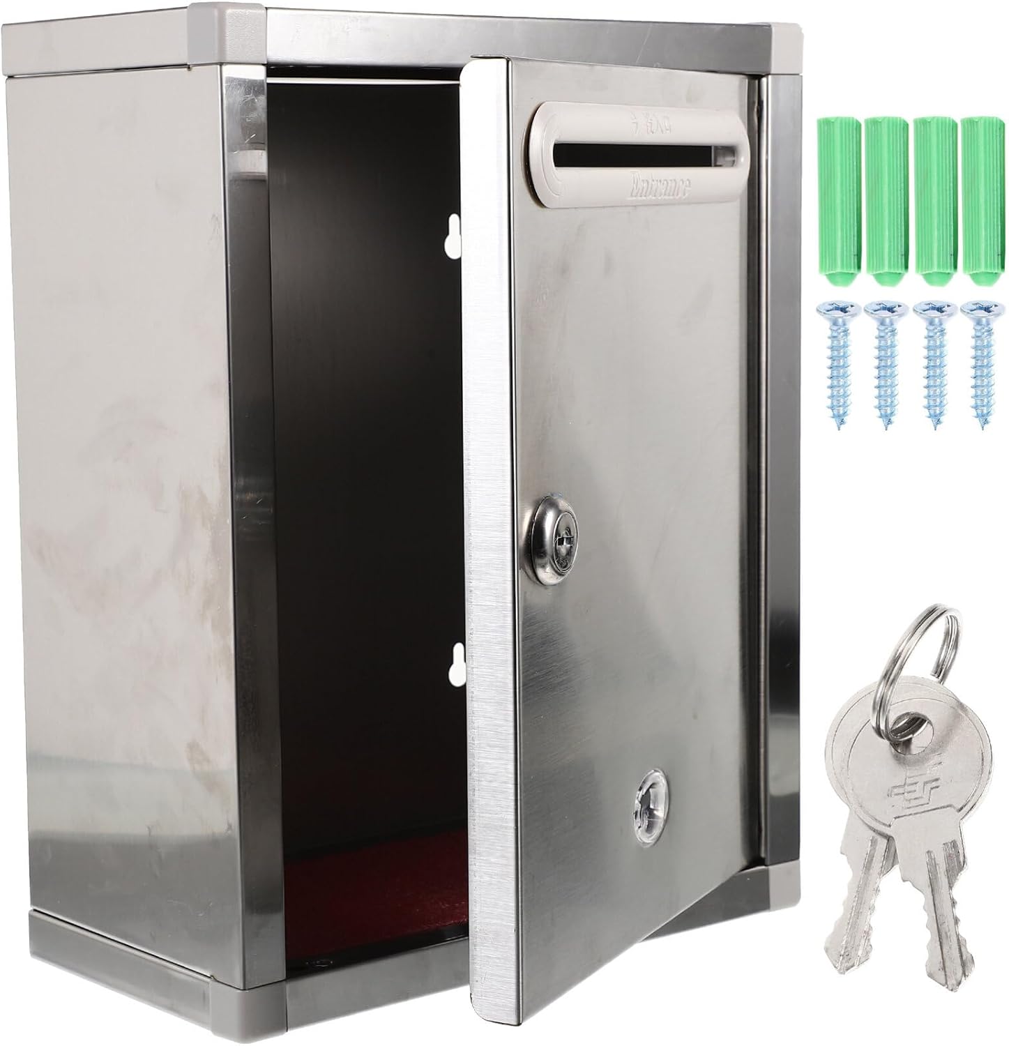 Amazon.com: Garneck 1pc Box Mailbox Indoor Mail Holder Locking Wall ...