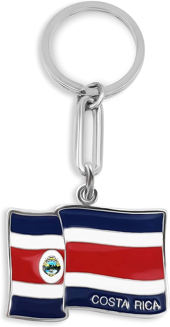 Keychain COSTA RICA FLAG at Amazon Men’s Clothing store: Key Chains
