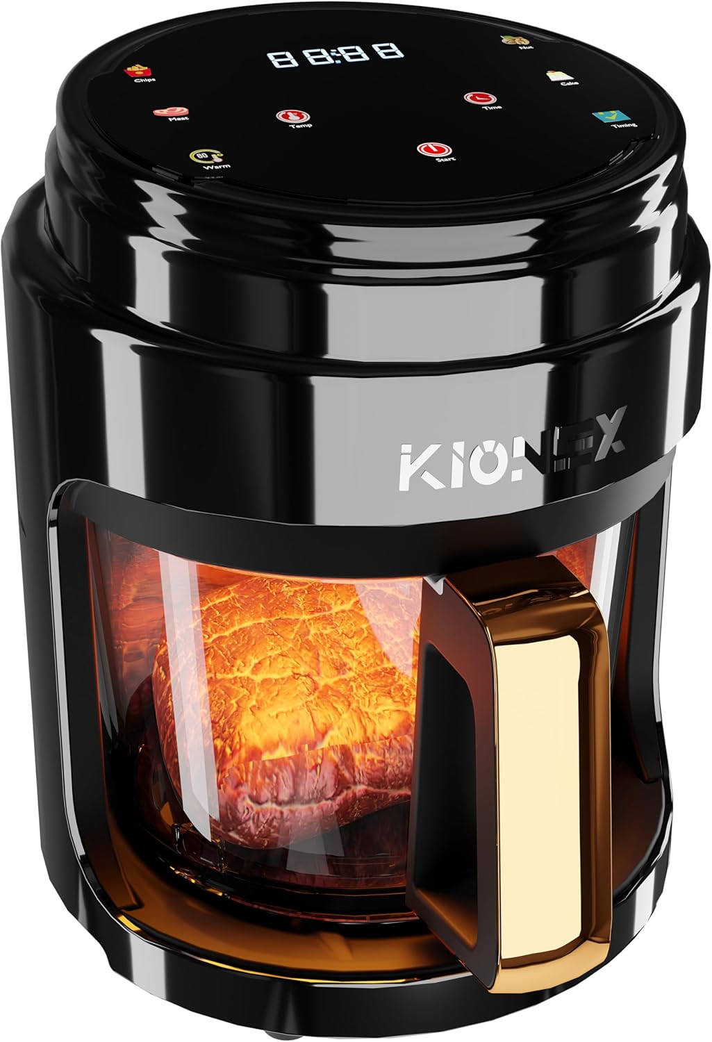 KIONEX CT1-4 Litre Panoramic Air Fryer - 2400W Small Air Fryer with ...