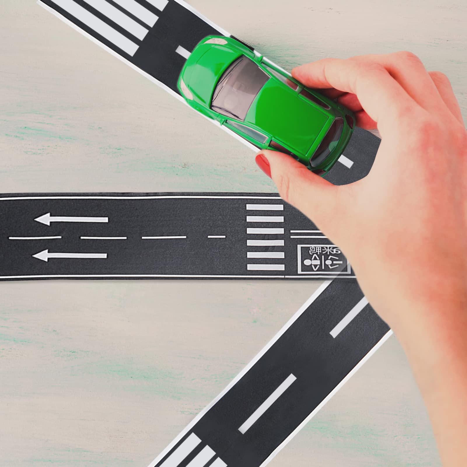 Snapklik.com : 2 Rolls Road Track Tape, 1.9 Inch X 5.5 Yard Car Road ...