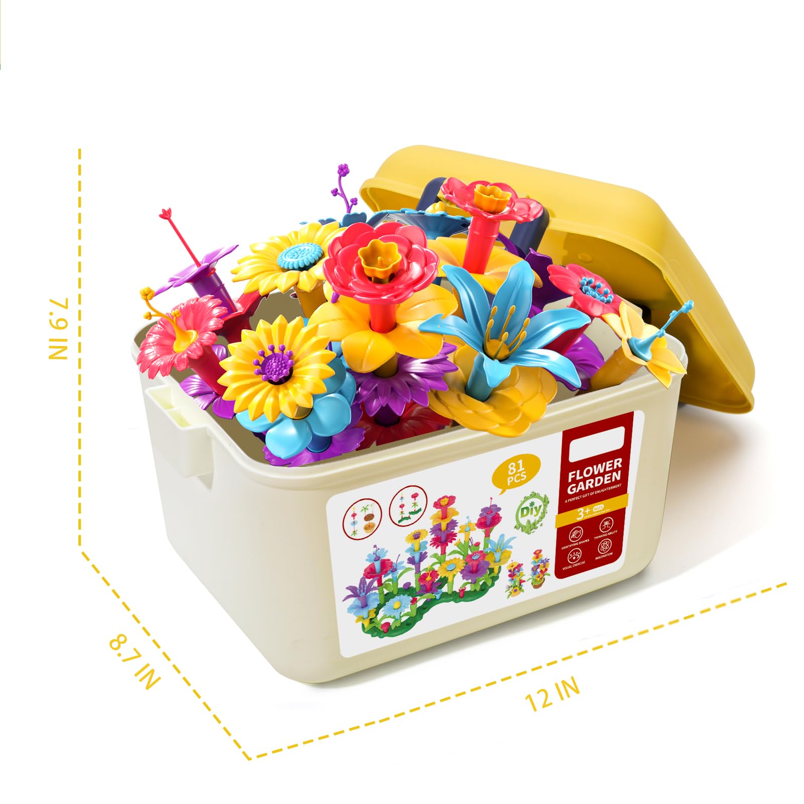 Cutegarden.org Starlet Ci Vetch 235PCS Flower Garden Building Toys For