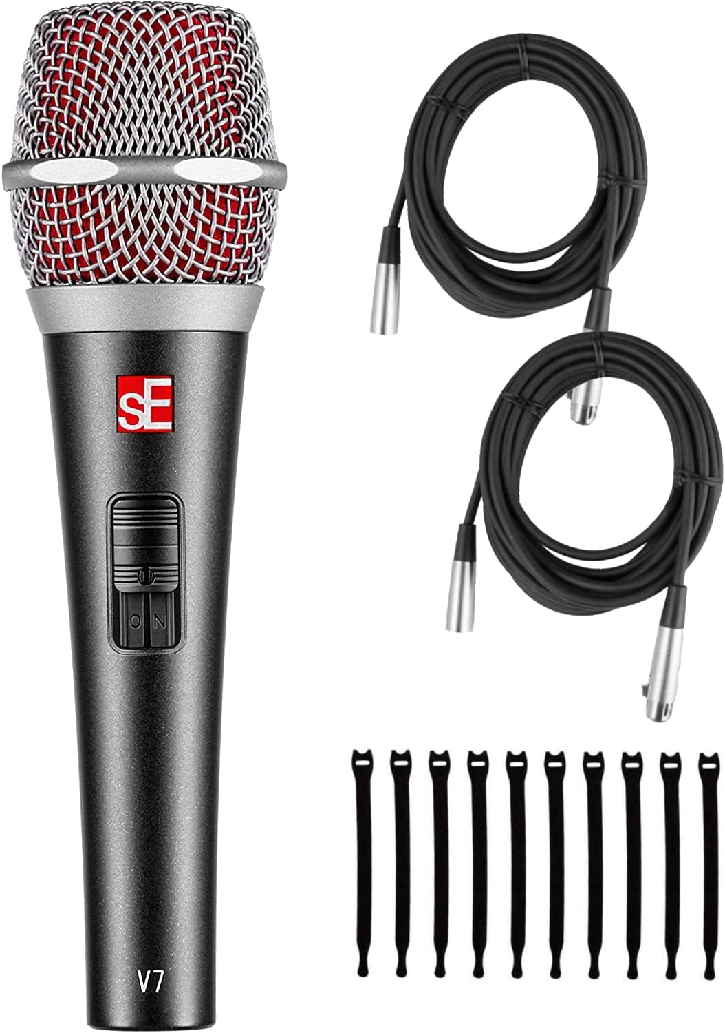 Amazon.com: sE Electronics V7 Handheld Dynamic Microphone Bundle with 2 ...