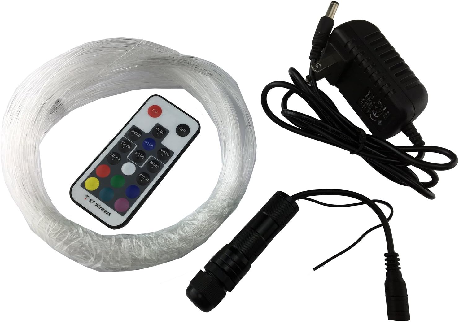 corpereal DIY 12V Multi Color Led Fiber Optic Light Kit for Indoor Home ...