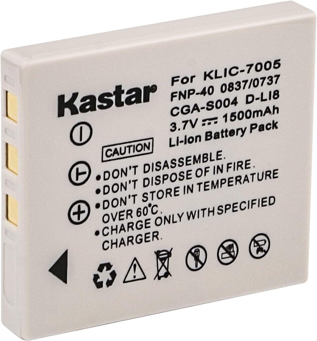 Amazon.com: Kastar Battery (2-Pack) for Cas NP-40 & Cas Exilim EX-Z1000 ...