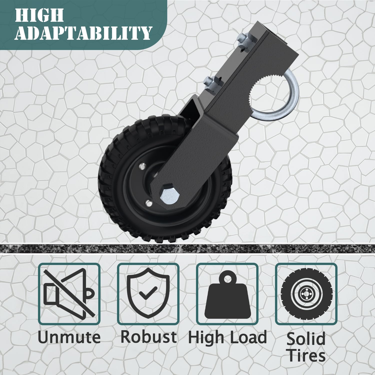 Snapklik.com : Lygoeege Gate Wheel, 6IN Under Mount Gate Caster ...