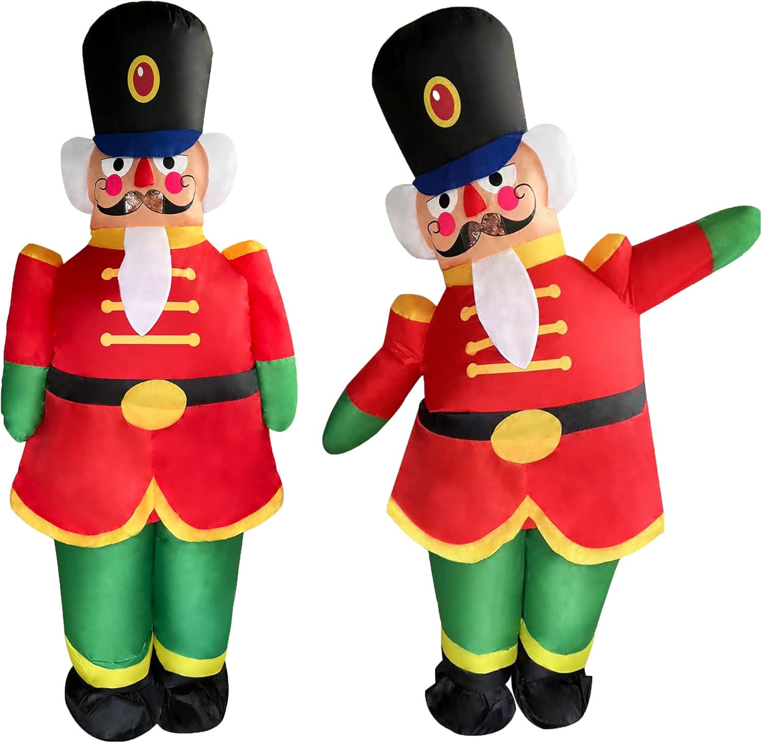 Amazon.com: NiSotieb Christmas Inflatable Nutcracker Costume Christmas ...