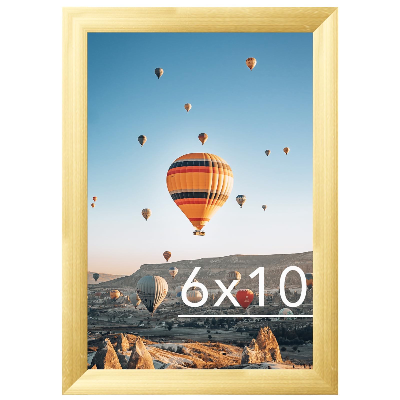 Snapklik.com : JCJMY 6x10 Picture Frame Gold For Wall Hanging Or ...