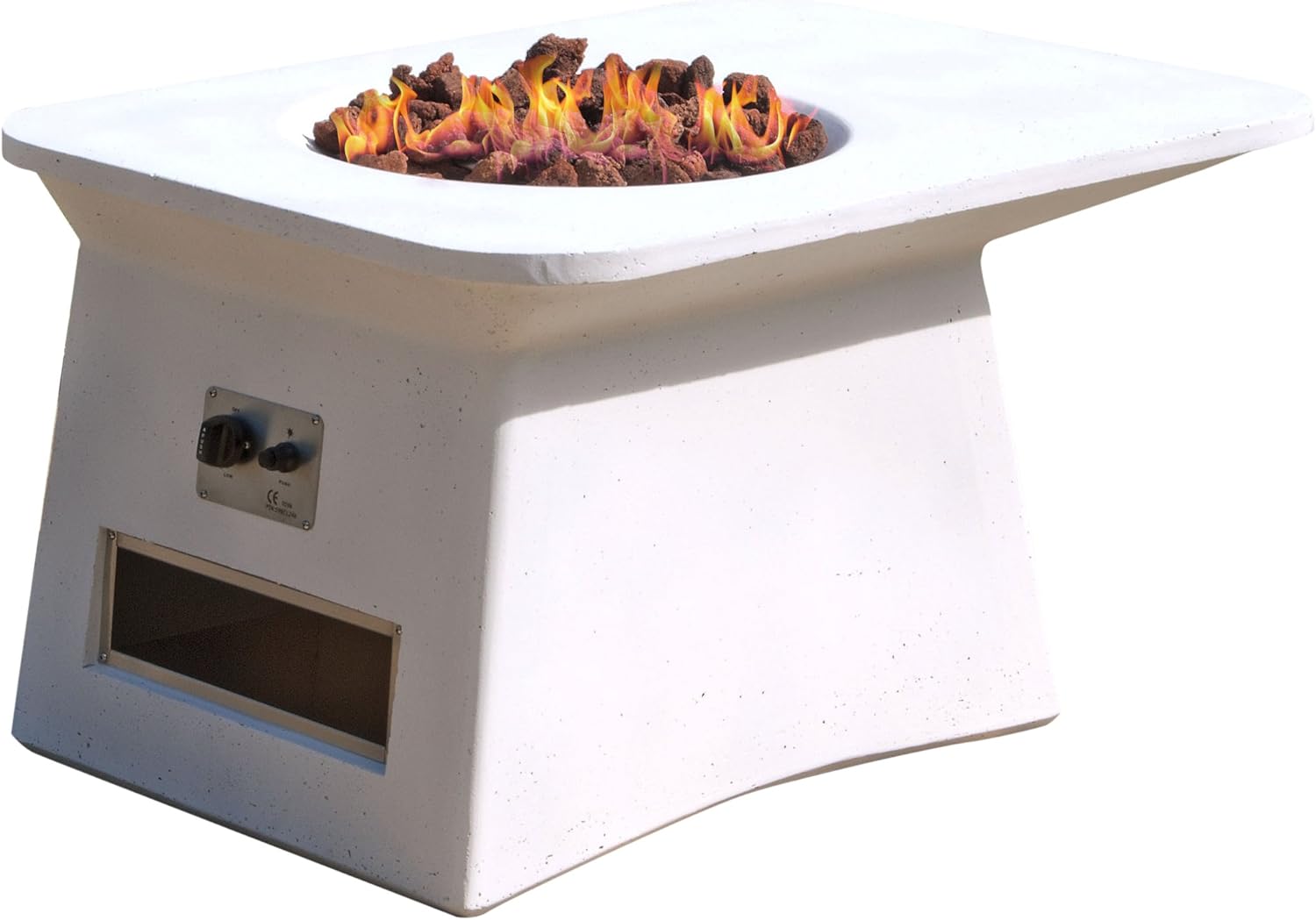 Amazon.com : Transcontinental Group Modern Fire Pit, White : Patio ...