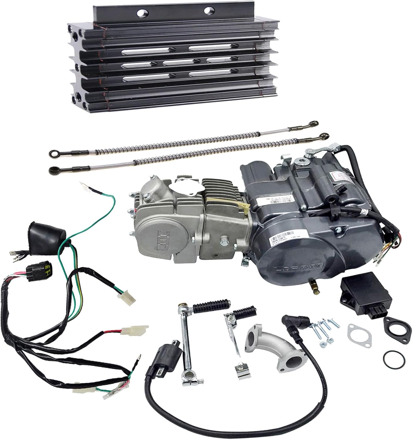 Amazon.com: 150cc Lifan Engine Motor Kit (Engine, Kick Starter Lever ...