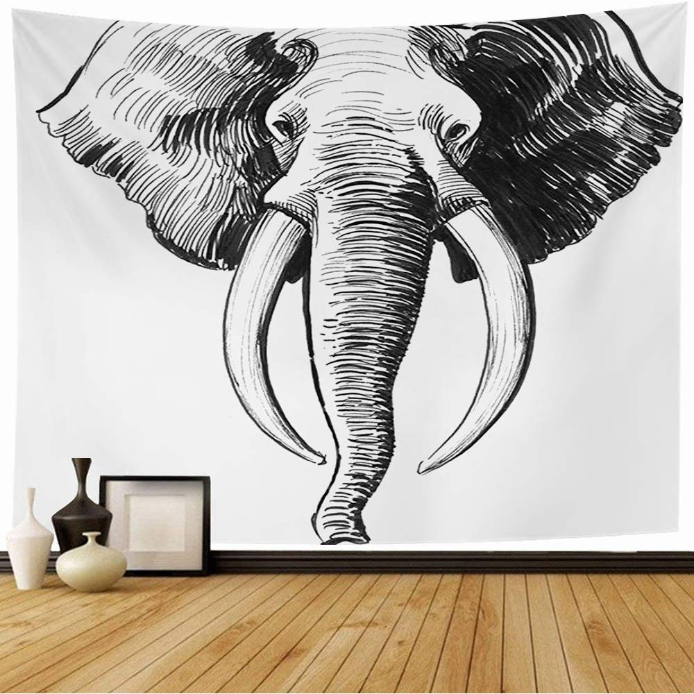 Elephants In Africa Drawing