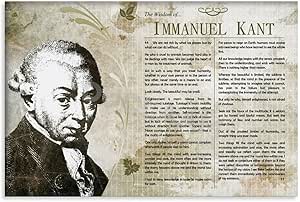 Amazon.com: The Wisdom of Immanuel Kant Poster Philosopher Quote ...