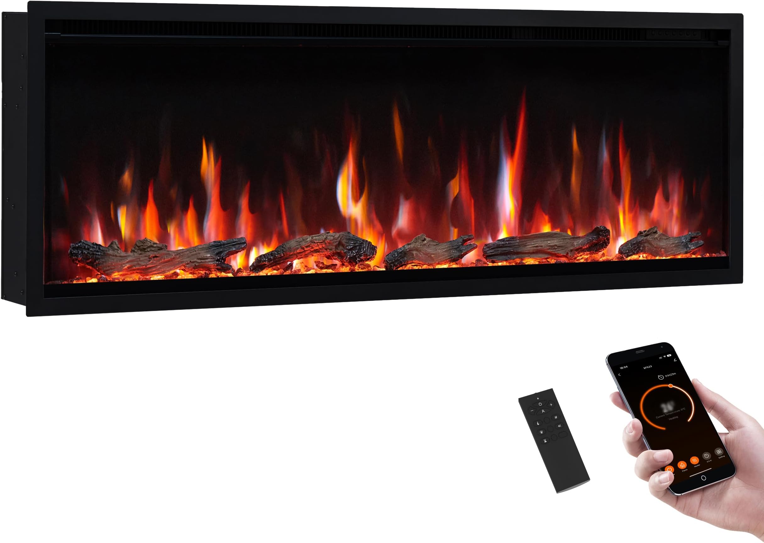 Amazon.com: Dimplex Winslow Wall Mounted Electric Fireplace, 48" Inch ...