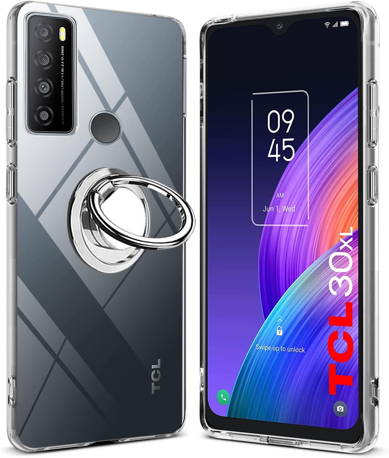 Amazon.com: Anneey for TCL 30 XL T701DL Phone Case with Tempered Glass ...