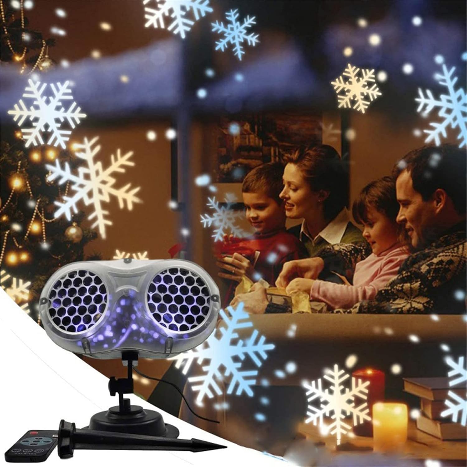 Christmas Snowflake Projector Lights Outdoor, 2021 New Upgraded ...