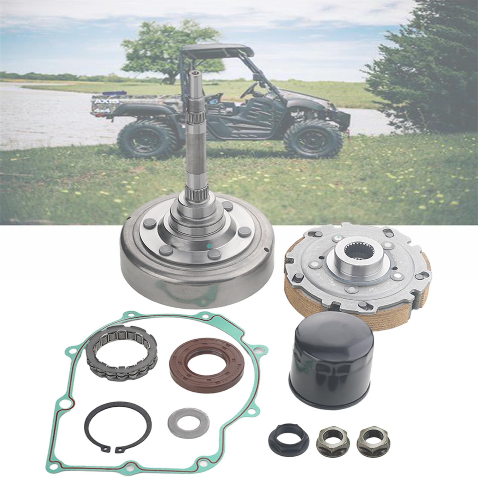 Amazon.com: QYMOTO Axis 500 Wet Clutch Kit One Way Bearing,Hisun 500 ...
