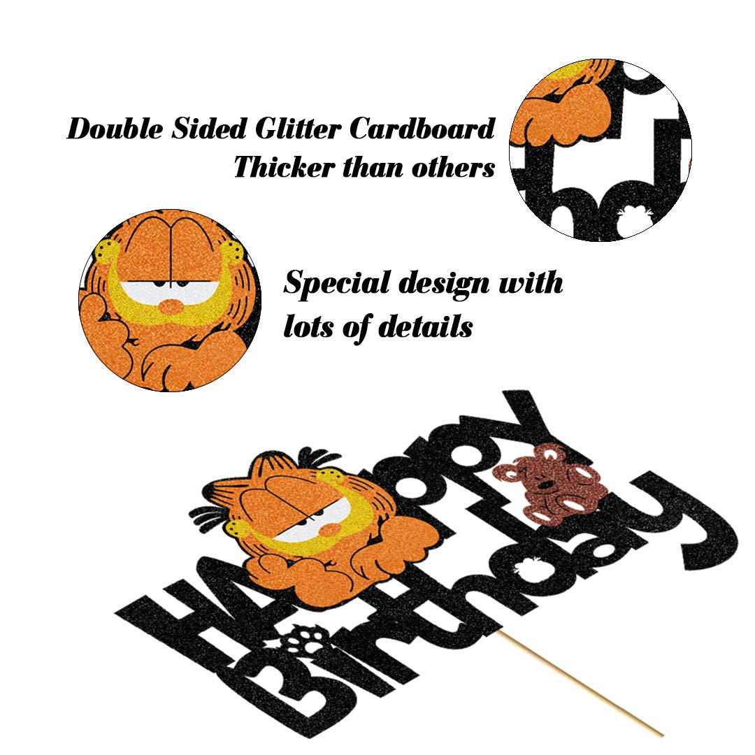 Buy Vivicraft Cake Decoration for Gar-field Birthday Cake Topper ...