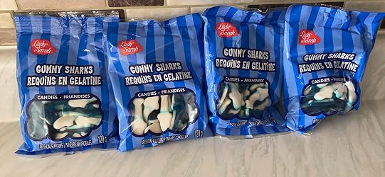 Lady Sarah Gummy Sharks Candy Bag, 120g : Amazon.ca: Grocery & Gourmet Food