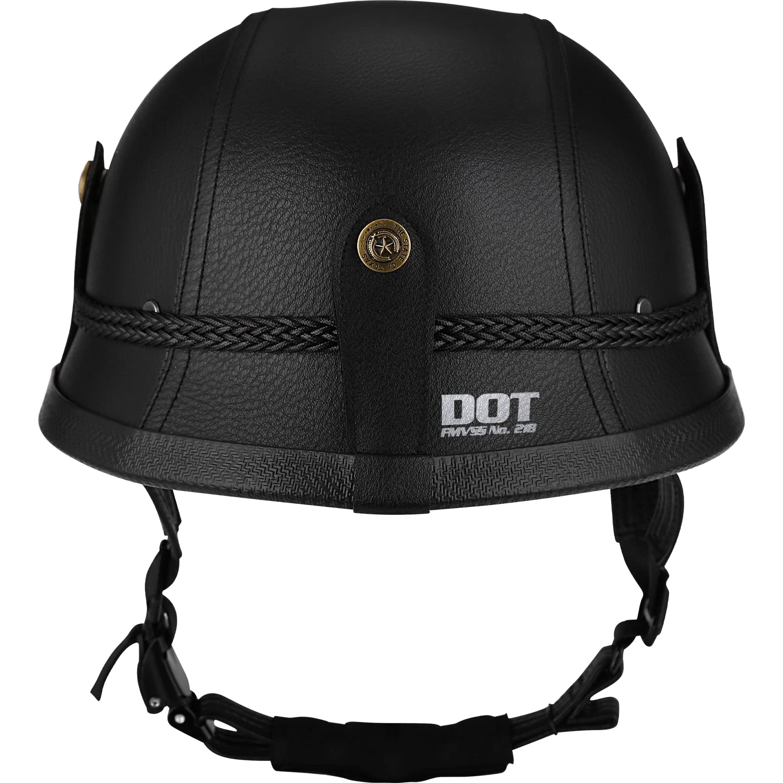 Snapklik.com : Yesmotor Motorcycle Half Helmet Retro German Handmade ...