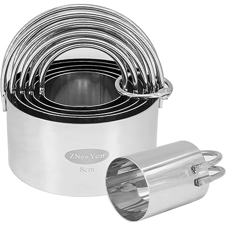HULISEN Biscuit Cutters Set (5 Pieces/Set), Stainless Steel Cookie ...
