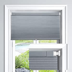 Amazon.com: LazBlinds Cordless Cellular Shades, No Tools No Drill Light ...