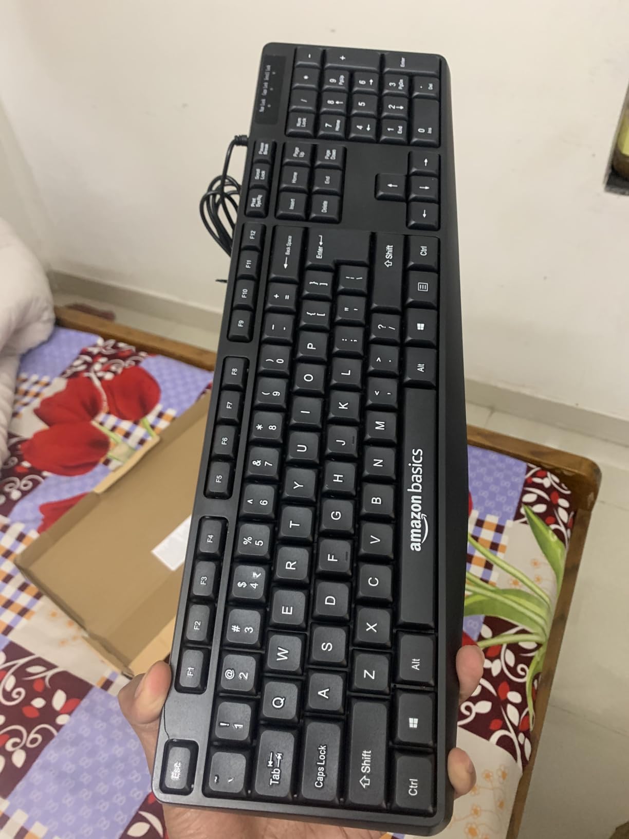 Amazon.in: Buy (Refurbished) Amazon Basics Wired Keyboard with 104 Keys ...