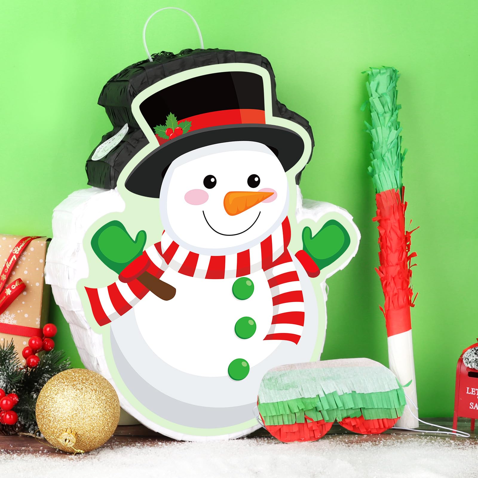 Snapklik.com : Snowman For Christmas Pinata Party Winter Decor