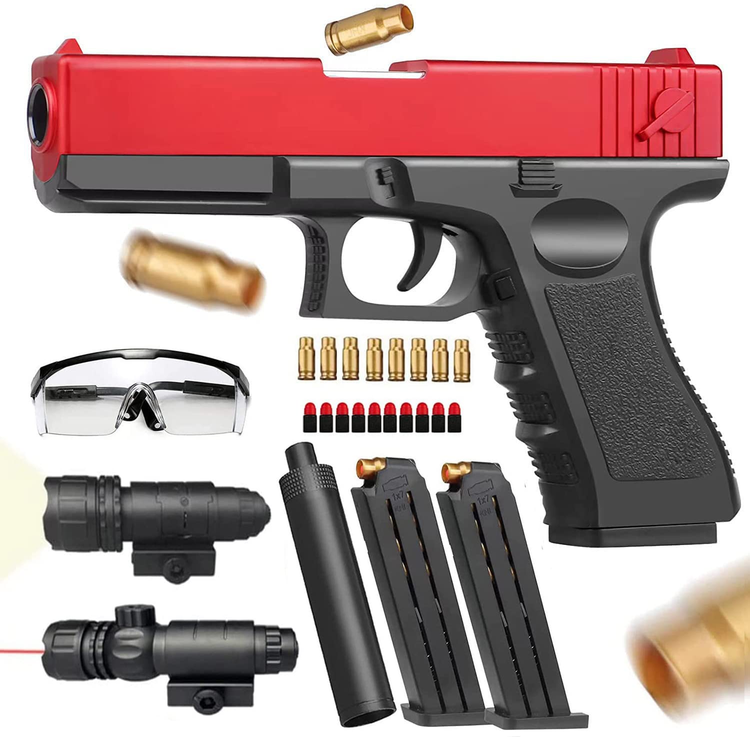 Buy Dress-Up Accessories Glock Soft Bullet Toy - with Magazine and ...