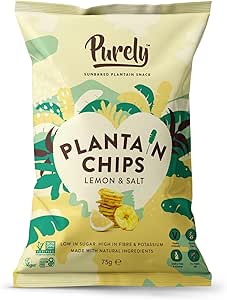 Purely Plantain Chips - Low Fat Plantain Crisps - Gluten Free Snacks ...