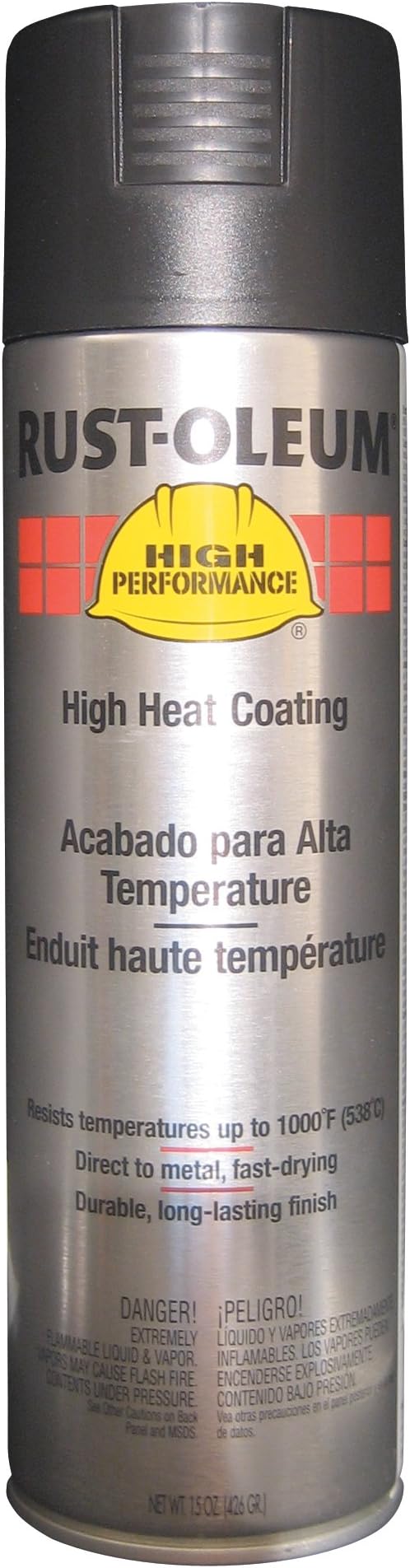 Rust-Oleum 248903 12-Ounce 2000 Degree, Flat Black Automotive High Heat ...