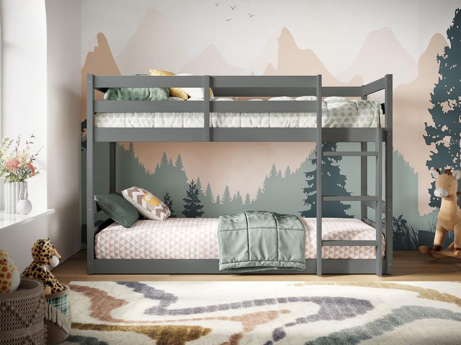 Amazon.com: Flair Furnishings Low Bunk Bed - Children Floor Shorty ...