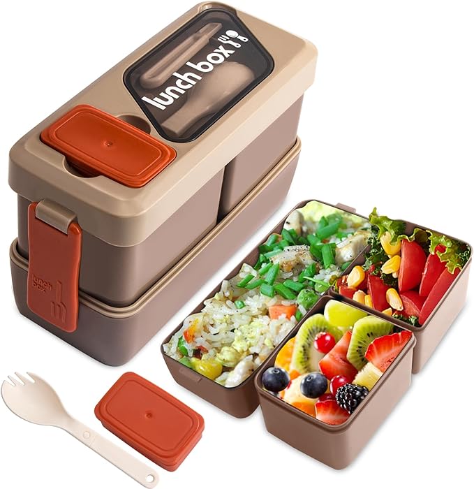 Amazon.com: Bento Box Adult Lunch Box, Lunch Box Containers for Adults ...
