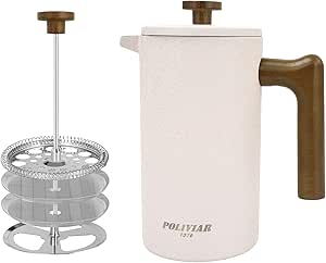 Amazon.com: POLIVIAR French Press Coffee Maker, 34 Ounce Coffee Press ...