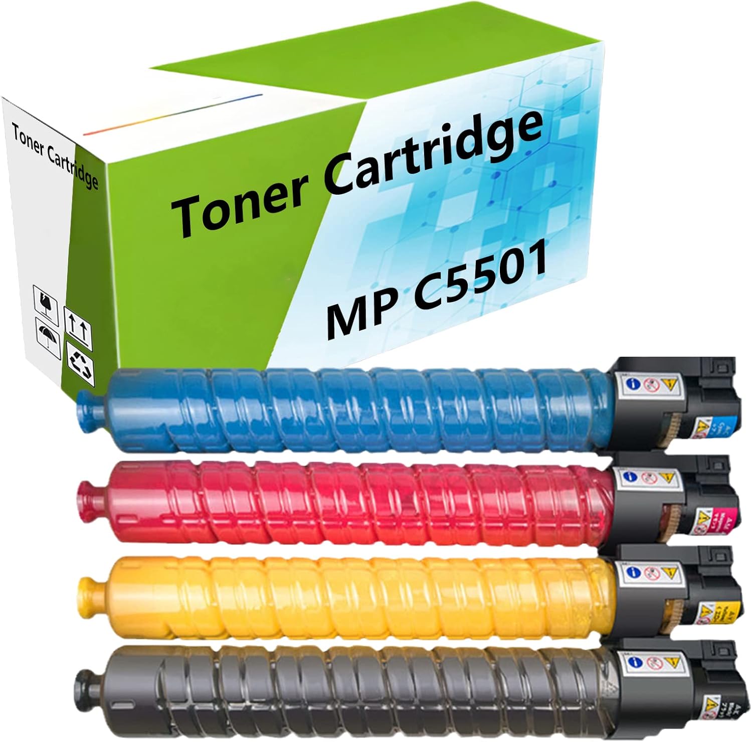 Amazon.com: AMAOIS Toner Cartridge MP C5501 Toner Cartridge for Ricoh, Compatible MP C4501 MP ...