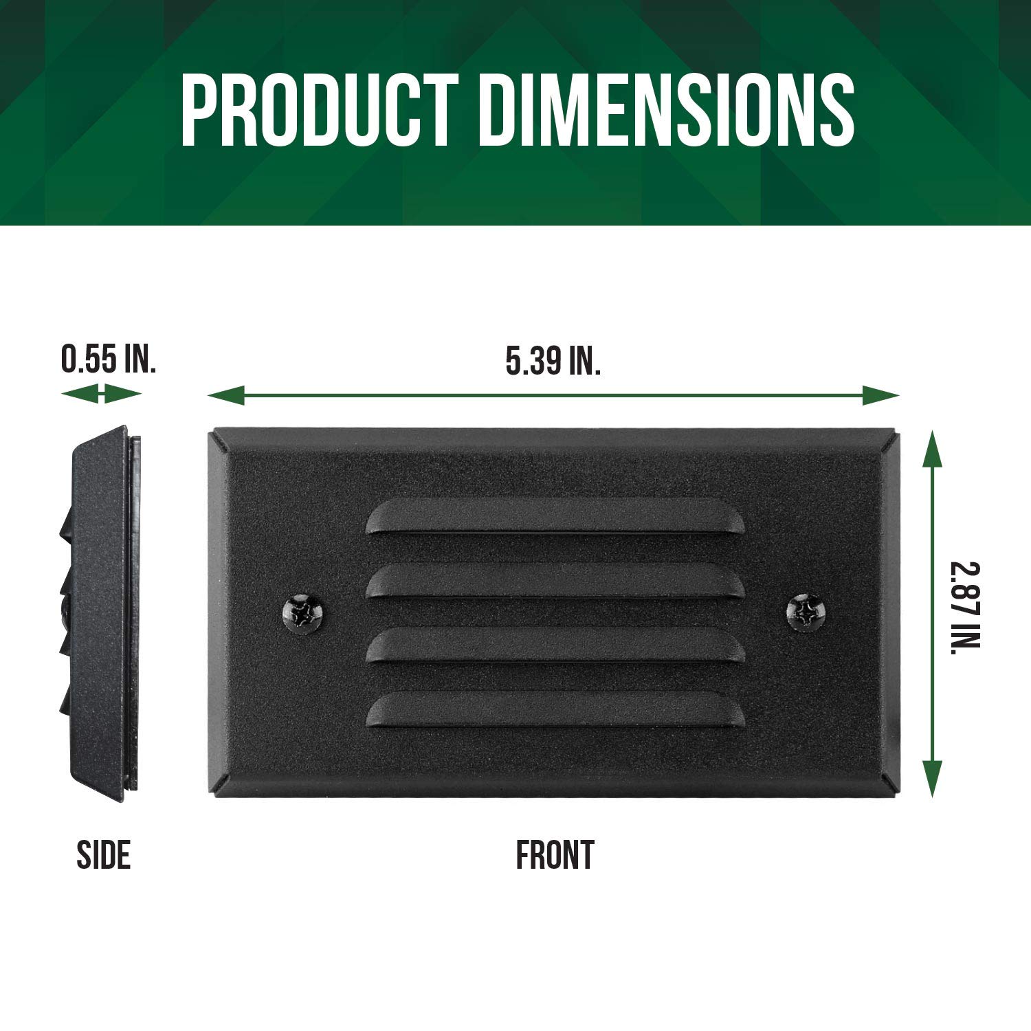 Snapklik.com : GKOLED 12V 3W Surface Mount Low Voltage LED Step Light ...