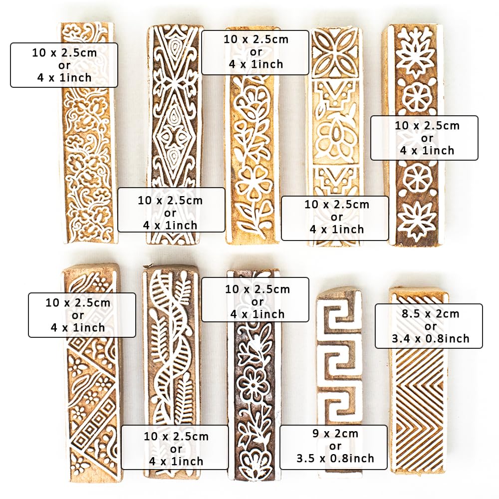 Snapklik.com : Wooden Stamp Block, Printing Stamp Design Set Block For ...