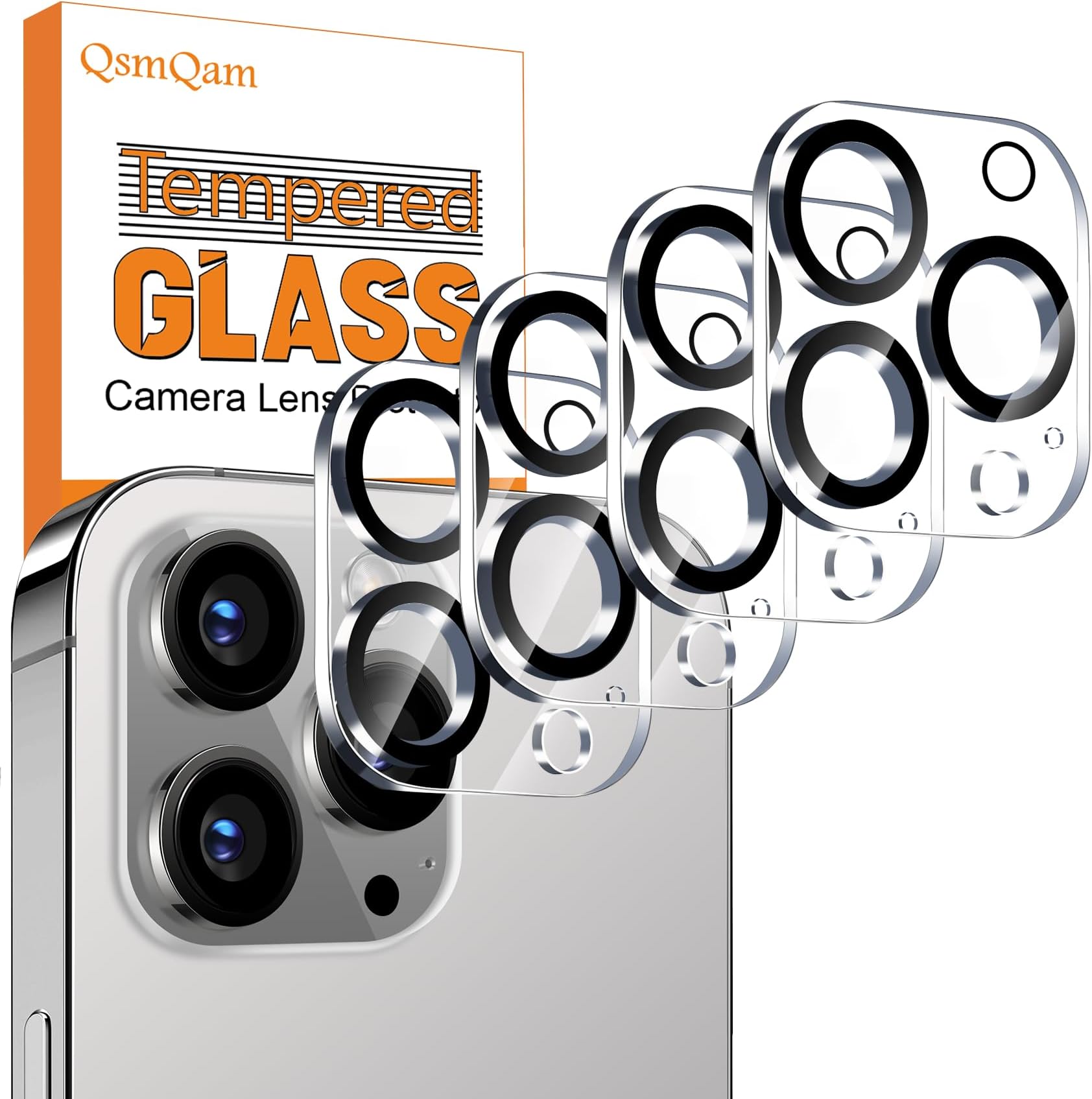 Amazon.com: QsmQam 4 Pack Camera Lens Protector for iPhone 15 Pro Max 6 ...