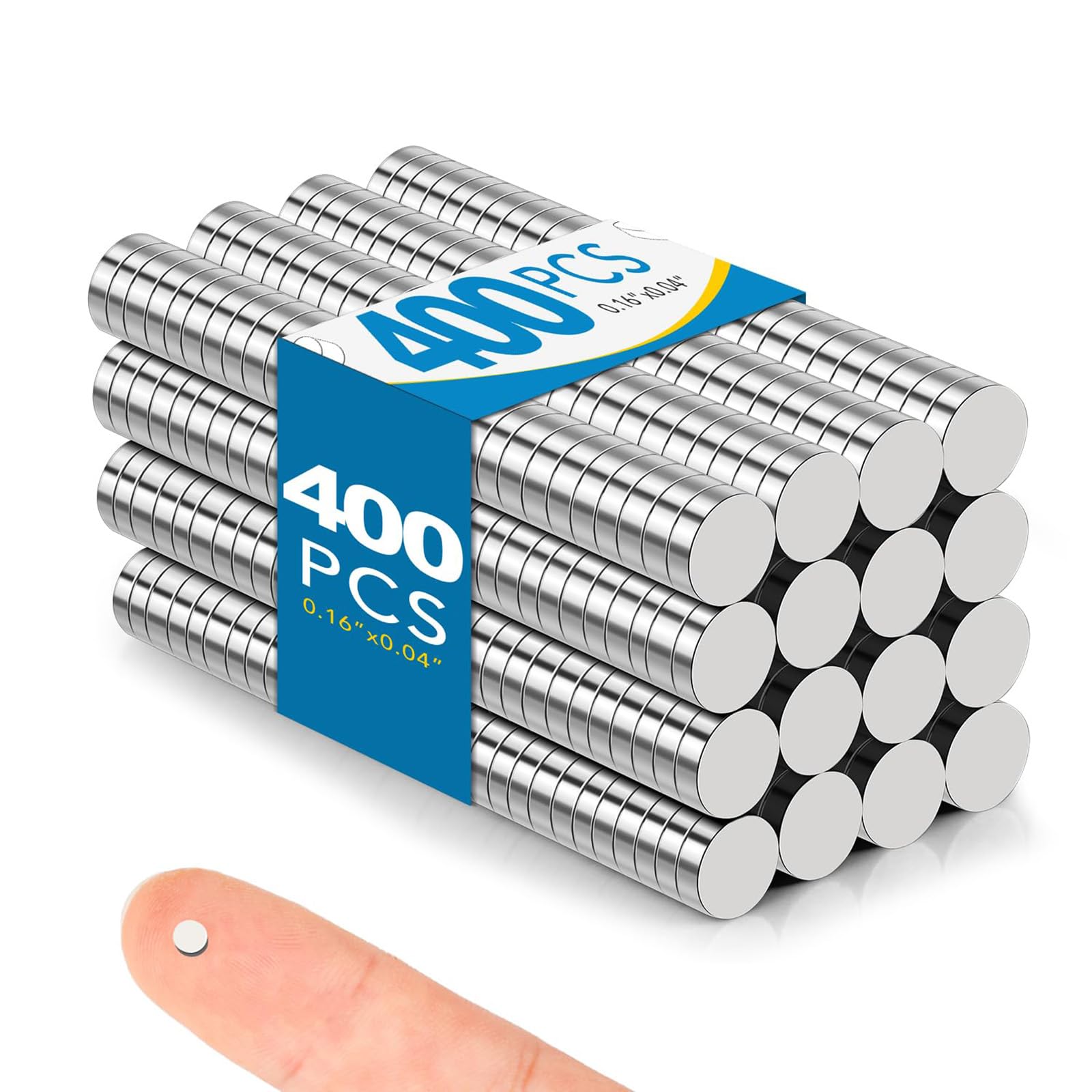 Snapklik.com : 400 Pack Small Magnets,4x1mm Refrigerator Magnet Rare ...