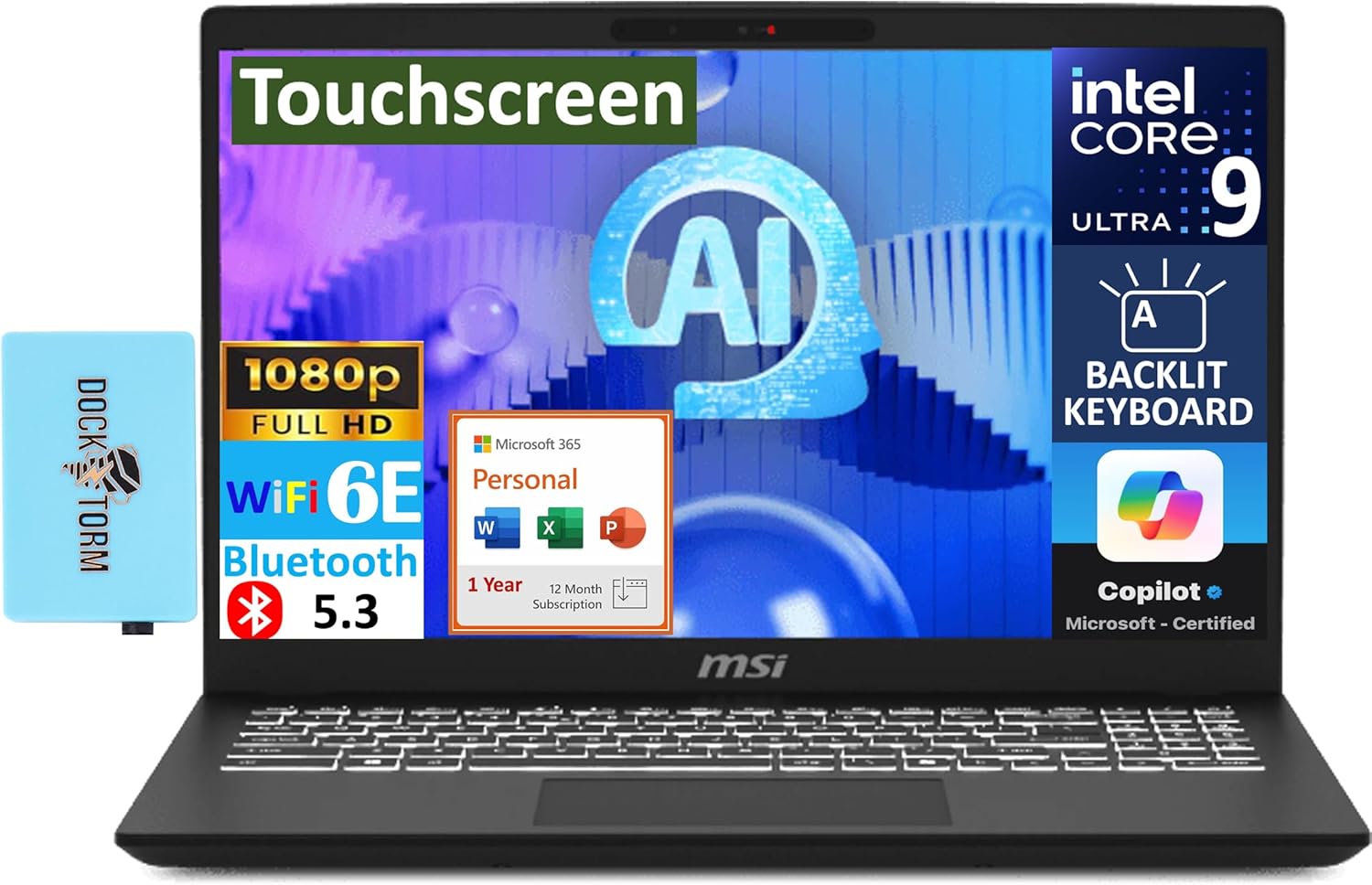 Amazon.com: msi Modern 15 H AI C1MTG-084US AI Powered Laptop 15.6 ...