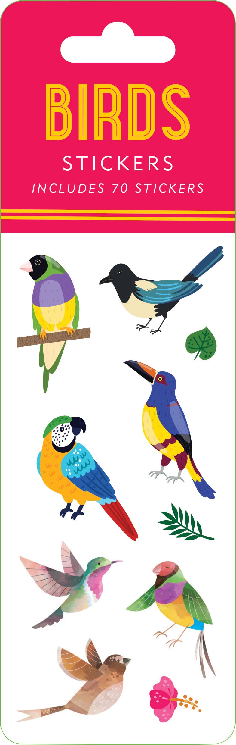 Birds Sticker Set (6 Different Sheets of Stickers!), 2 1/2 x 7 1/8 ...