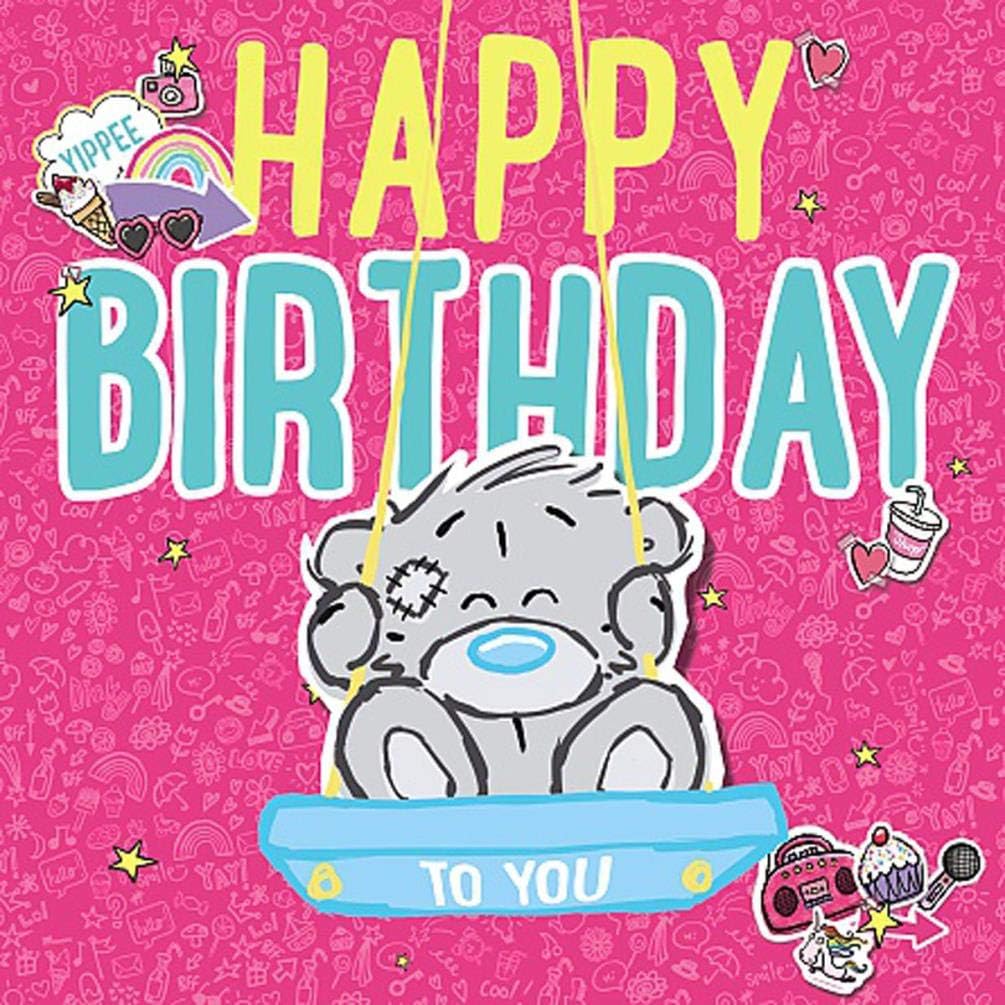 Me to You Bear Yay Birthday Time 3D Birthday Card, Mixed,Size:6x6 ...