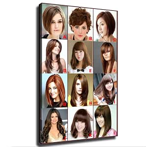 Amazon.com: QqLAdy Barbershop Poster Hair Poster Salon Poster Female ...