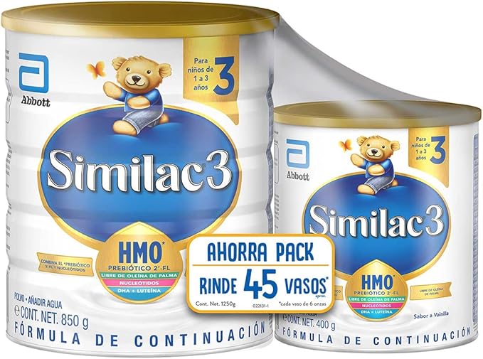 Similac 3 Duo Pack 850gr + Similac 3 400gr : Amazon.com.mx: Bebé