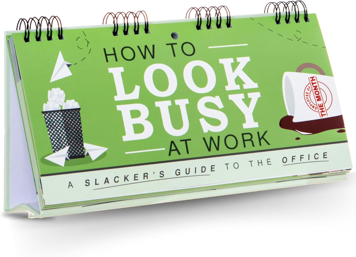 Boxer Gifts How To Look Busy At Work Flipbook, Funny Office Desk ...