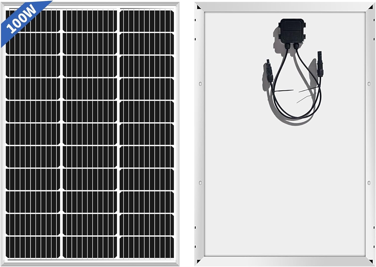 Amazon.com : 100 Watt Solar Panels 9BB 12 Volt Monocrystalline Solar ...