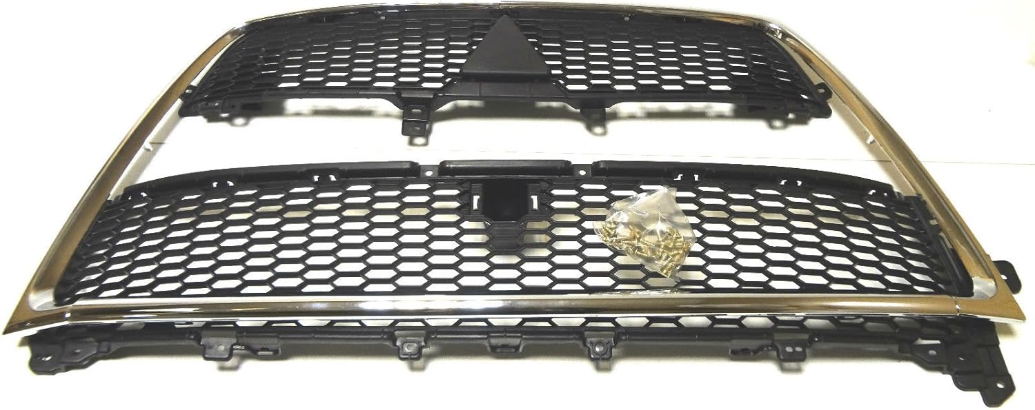 Bumper und Kühlergitter-Set vorne oben unten mit Chromblende : Amazon ...