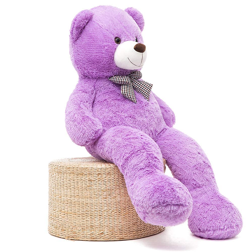Buy MaoGoLan Giant Teddy Bear 4 Feet Purple Big Soft Teddy Bears ...